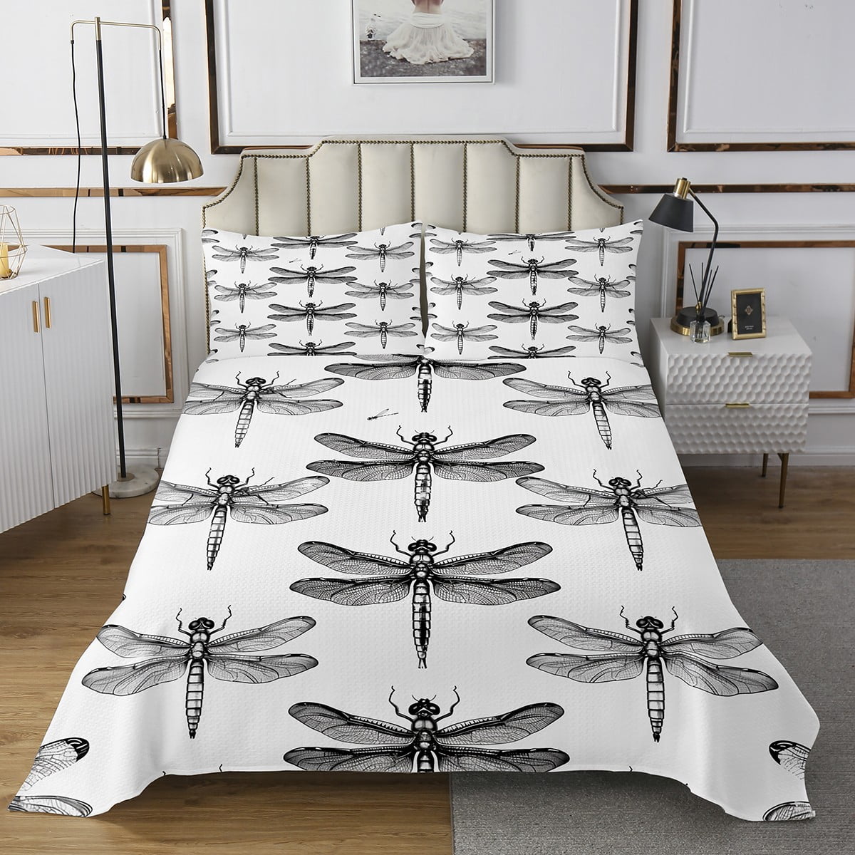 Erosebridal Insect Dragonfly 100% Cotton Comforter Cover Twin, Animal ...