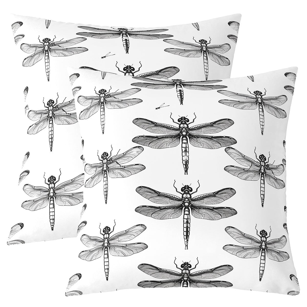 Erosebridal Insect Dragonfly Throw Pillow Covers 20x20 Set of 2, Animal ...