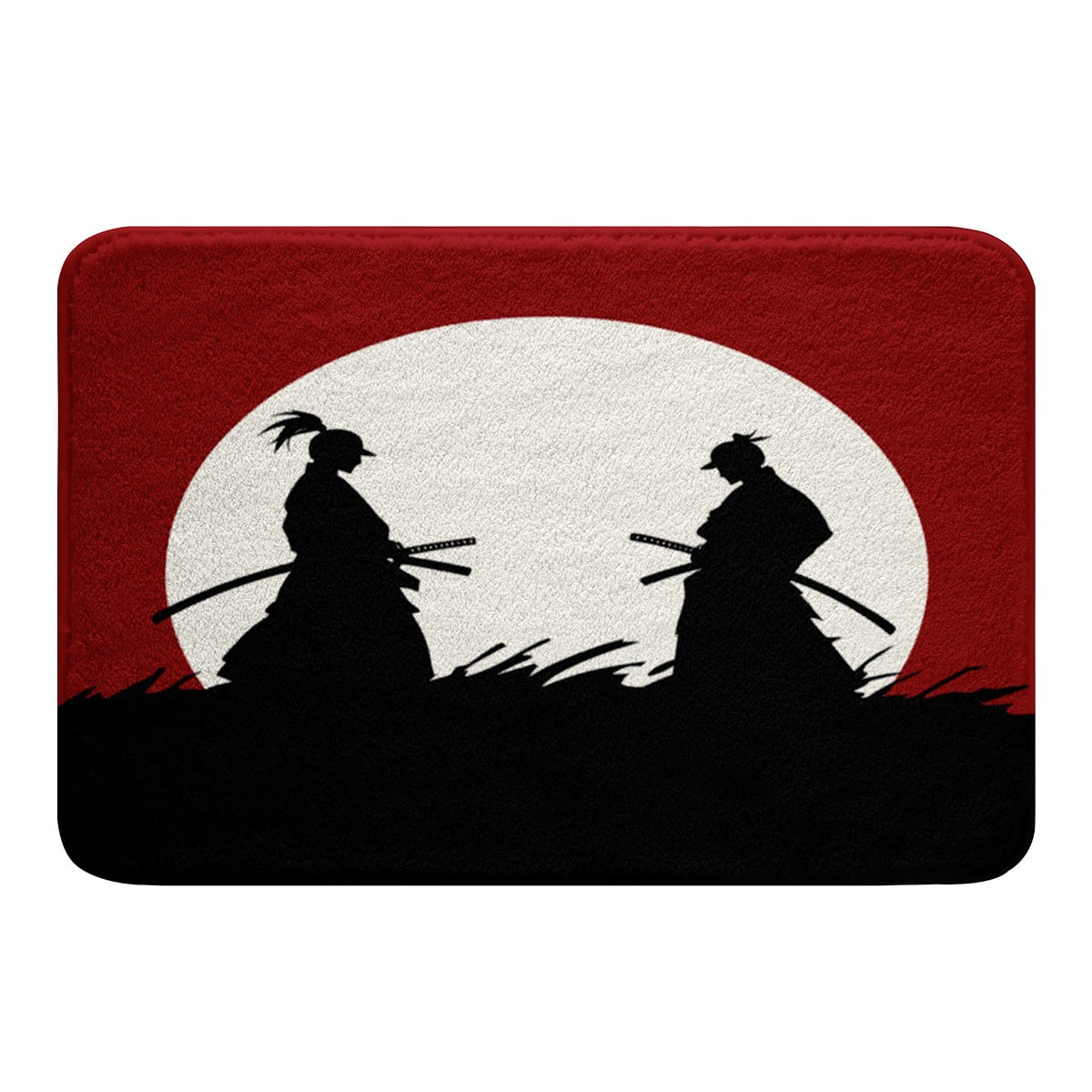 Erosebridal Japanese Samurai Bathtub Mat 20x32, Tokyo Style Bath Rug ...