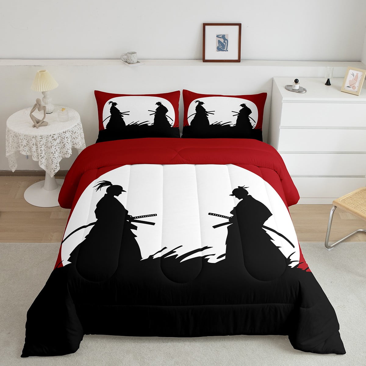 Erosebridal Japanese Samurai Comforter Sets, Tokyo Style Comforters ...