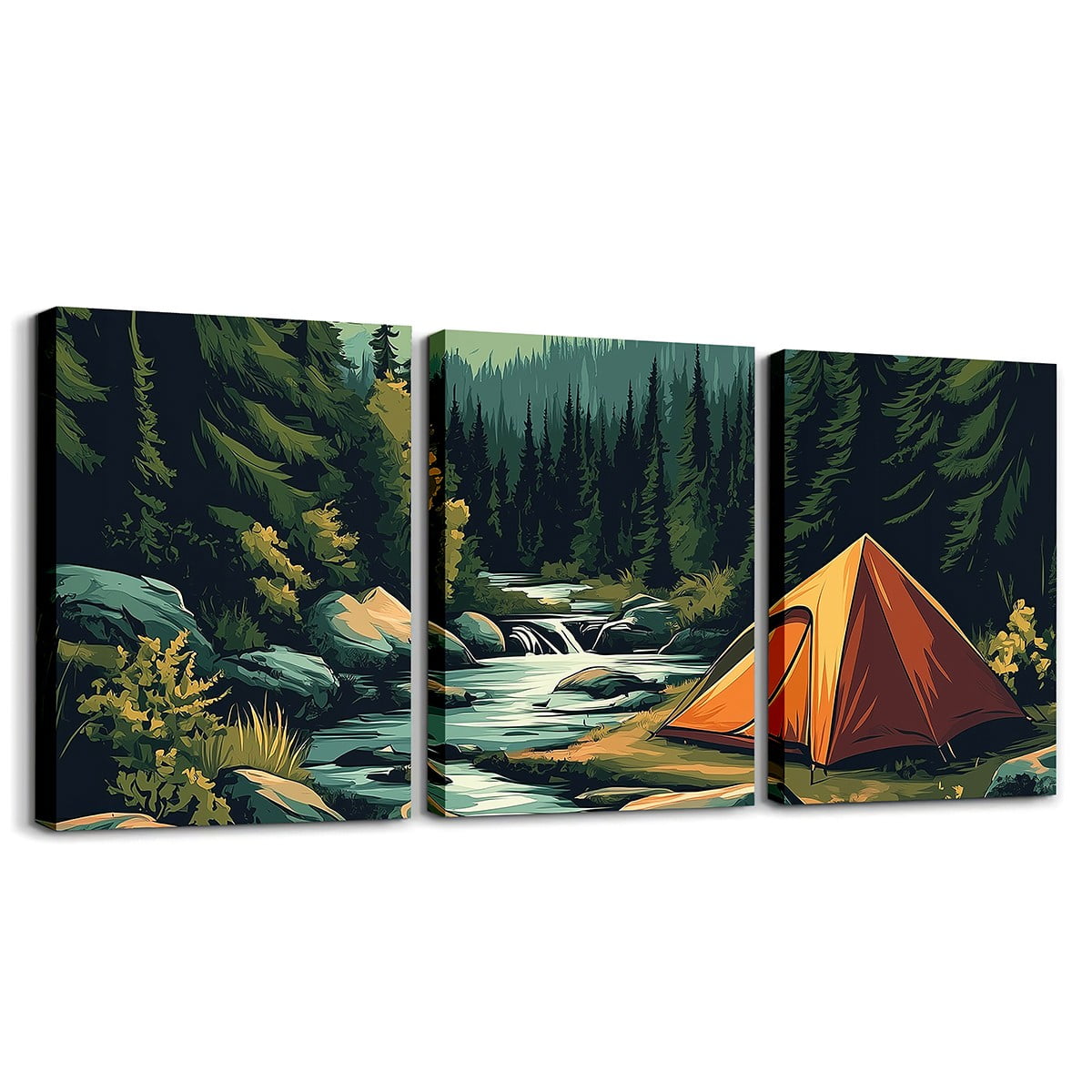 Erosebridal Jungle Adventure Theme Paintings Wall Decor Bedroom, Happy ...