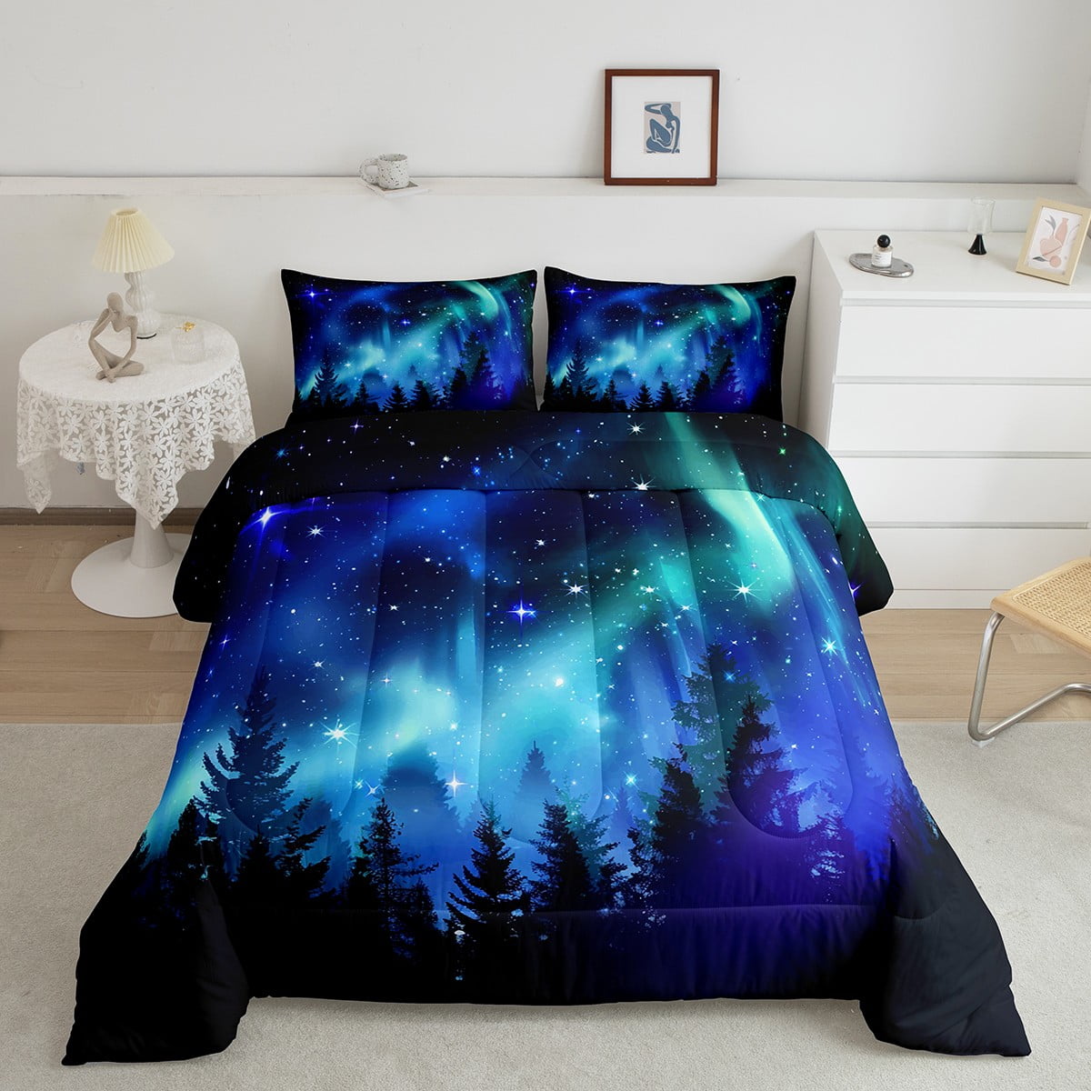 Erosebridal Jungle Tree Comforter Sets, Psychedelic Galaxy Comforters ...