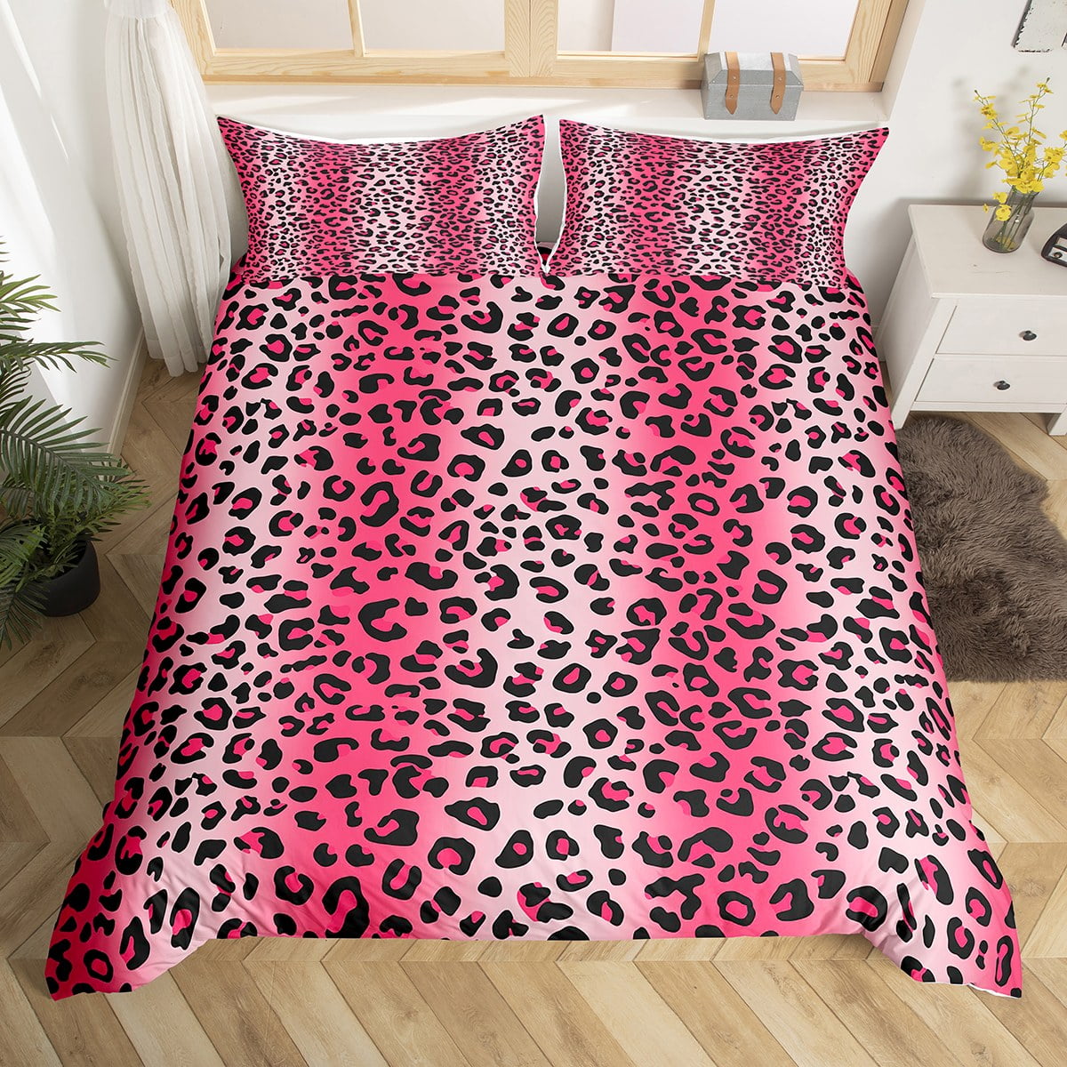 Erosebridal Jungle Wild Animal Comforter Cover Queen,Cheetah Print ...