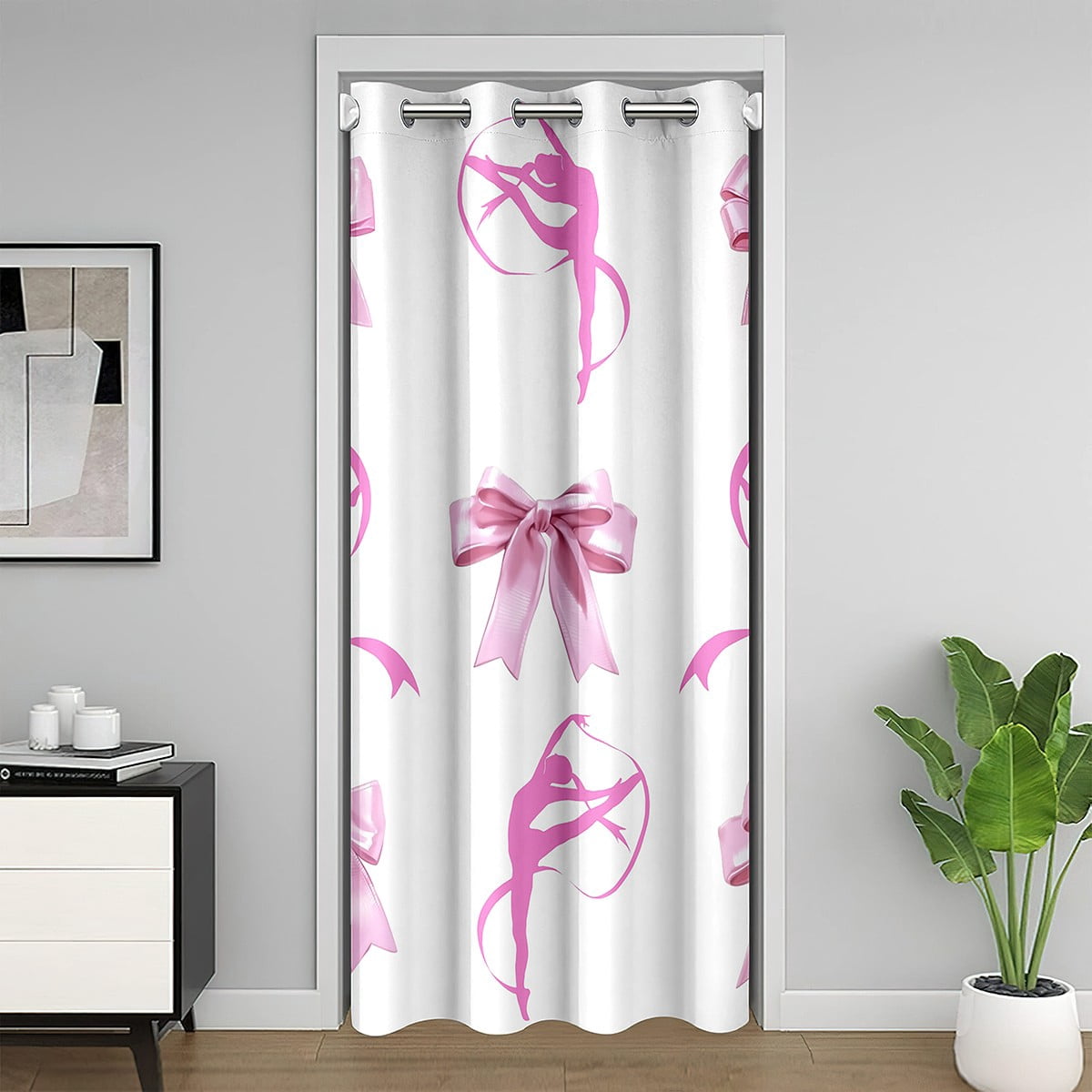 Erosebridal Kawaii Bowknot Door Curtain For Door Window 80"x52 ...