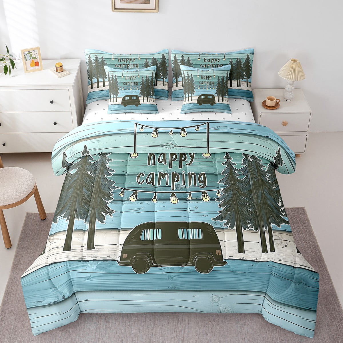 Erosebridal Camper Bedding Sets Queen with Comforter, Rustic Farmhouse ...
