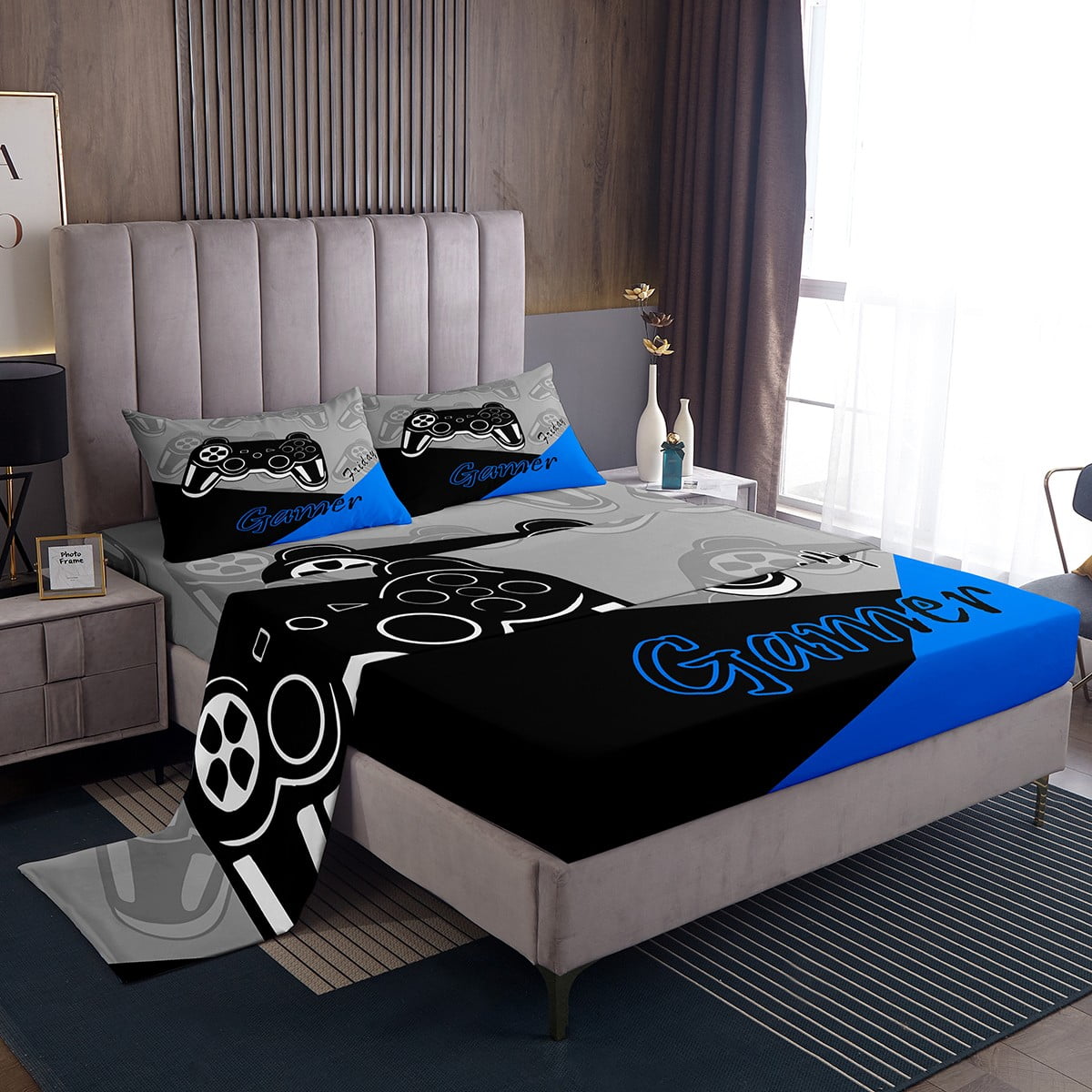 Erosebridal Gamer Bed Sheets Set And Gaming Bedding Set Video Game ...