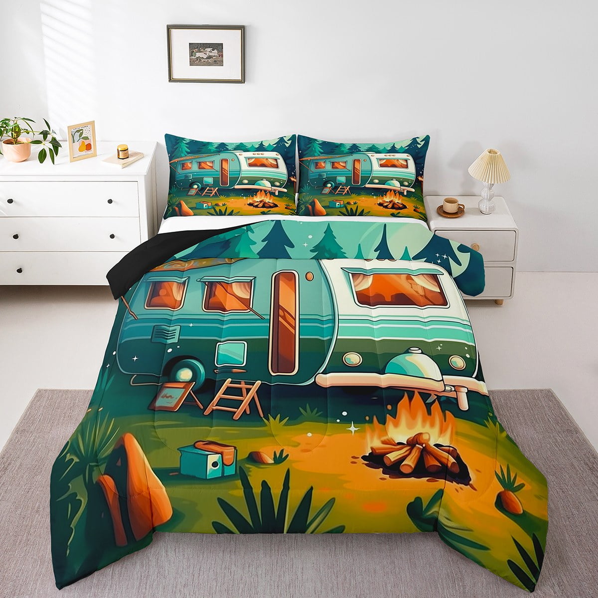 Erosebridal King Size Camping Down Comforter Travel Camper Car Bedding ...