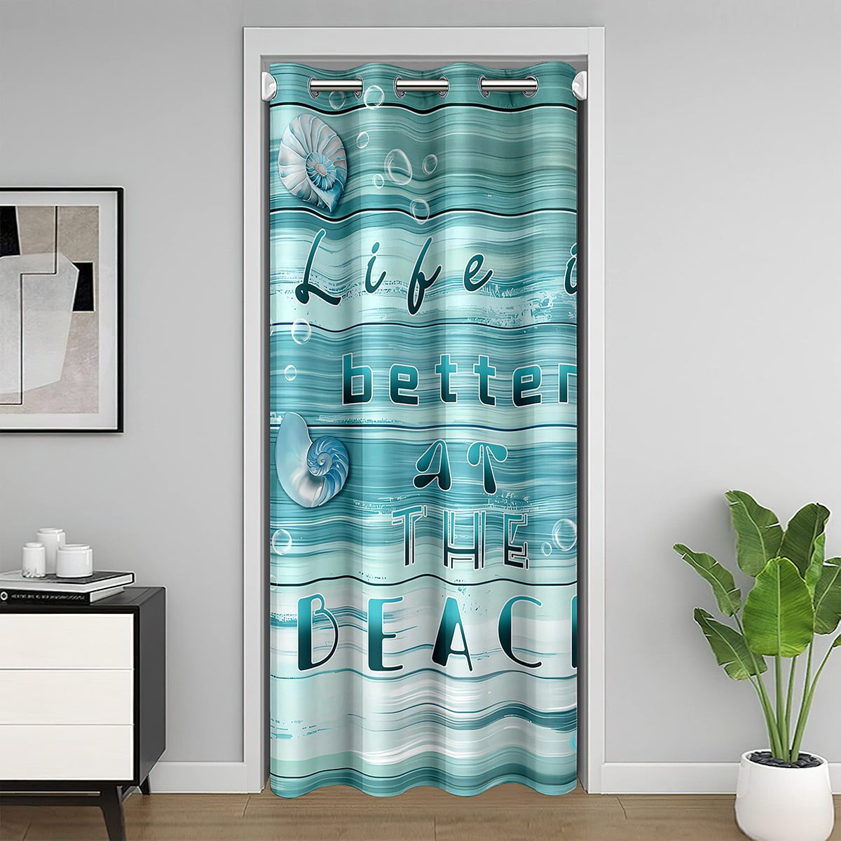 Erosebridal Lake House Door Curtain Panel 52x80, Marine Beach Room ...