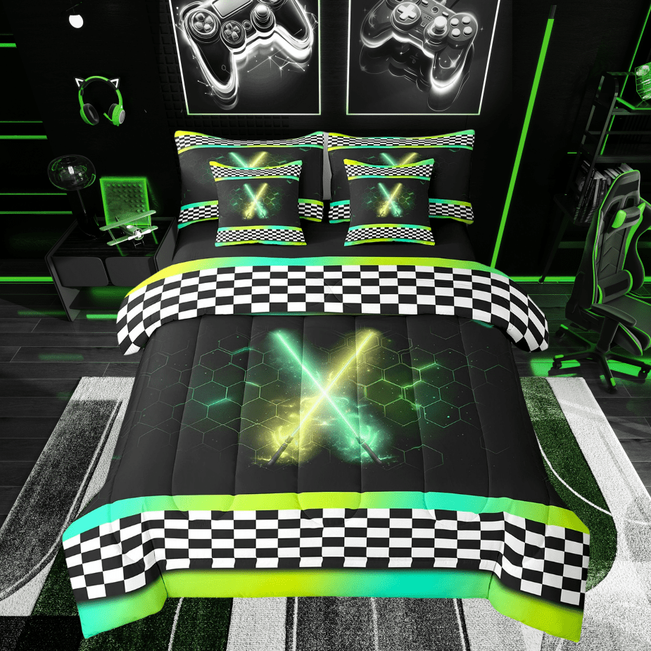 Erosebridal Lightsaber Bedding Sets Full Size, Sports Game Comforter ...