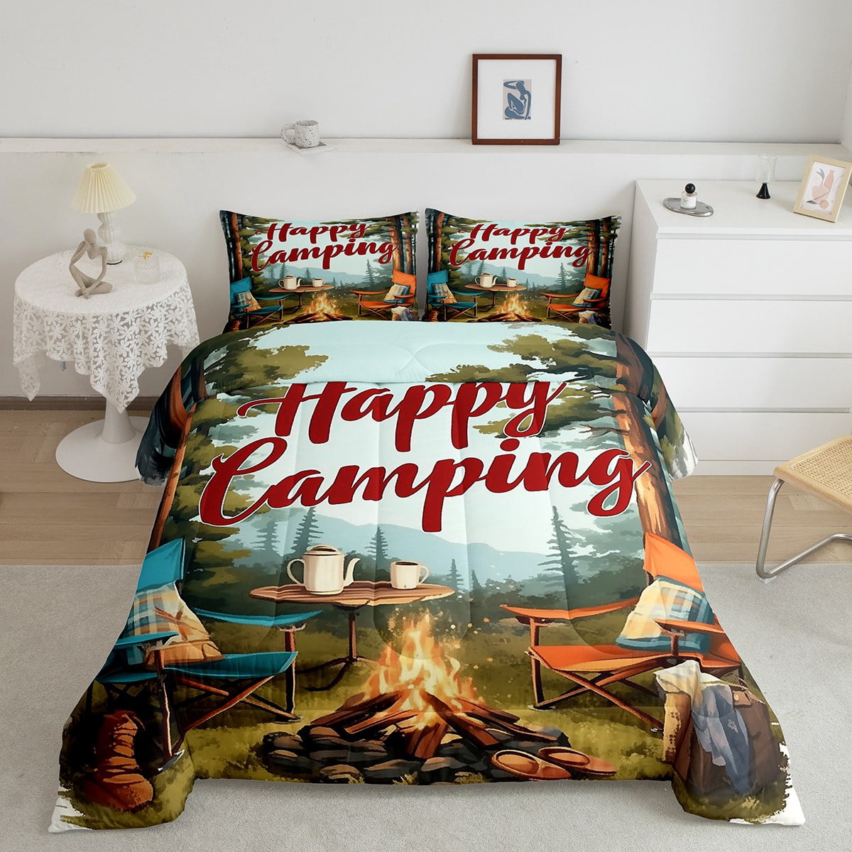 Erosebridal Lodge Cabin Bedding Sets Full with Comforter, Rustic ...