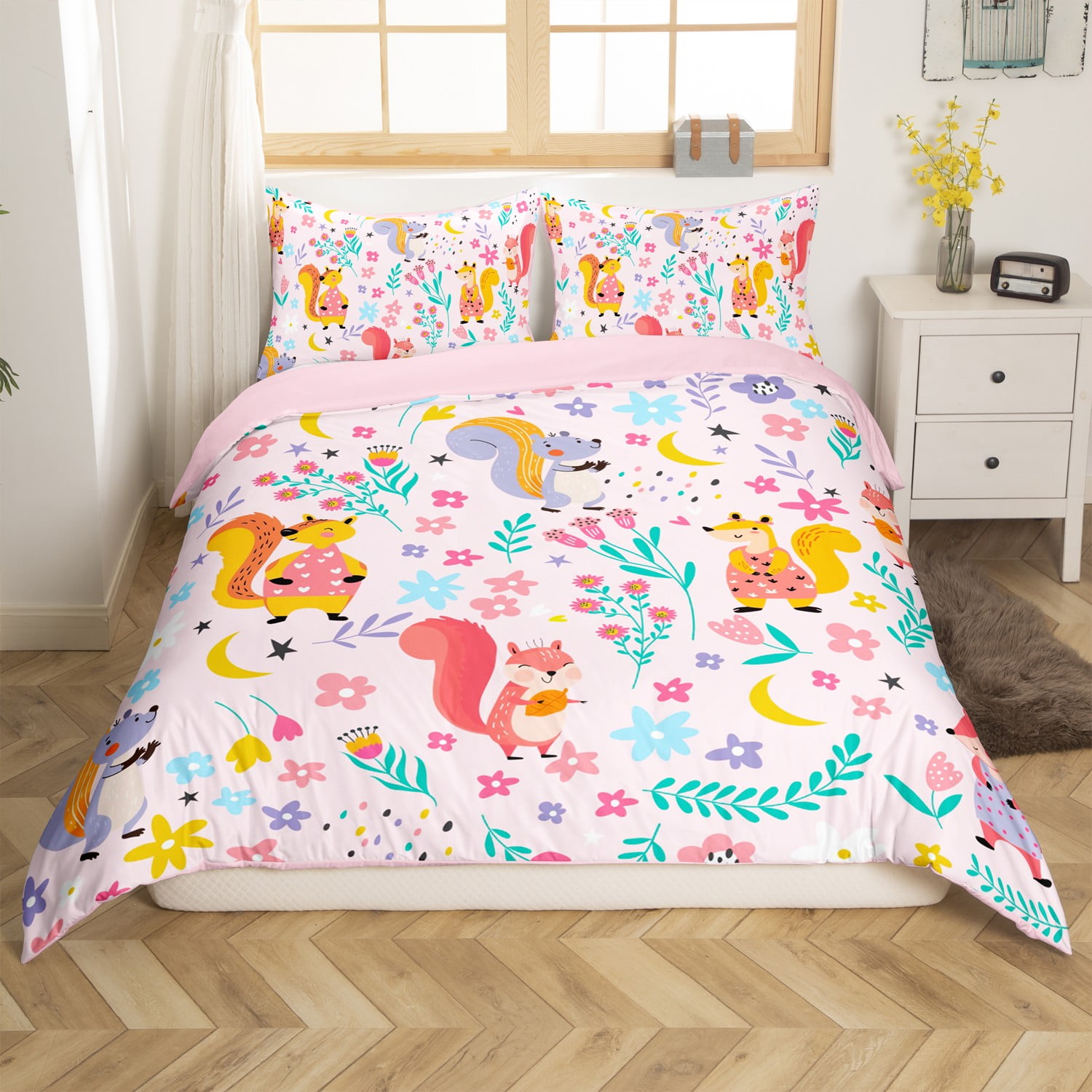 Erosebridal Lovely Squirrel Bedding Set Full Size,Jungle Woodland ...