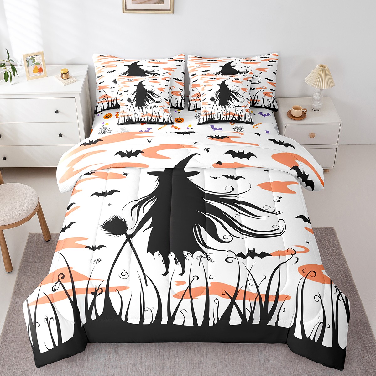 Erosebridal Magic Witch Bedding Twin Size, Rustic Plant Bed Set ...