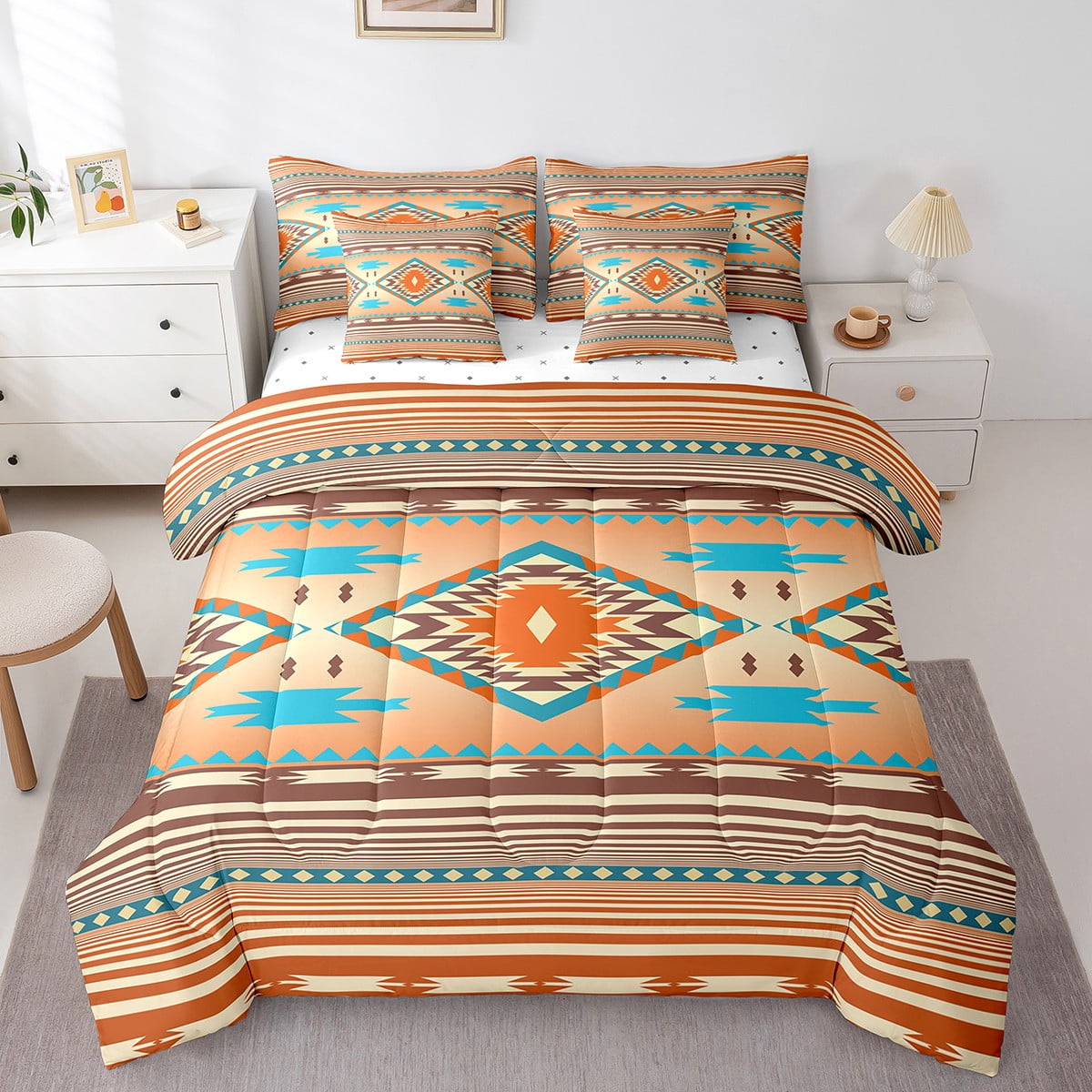 Erosebridal Mandala Aztec Bed in a Bag King size, Western Hippie Boho ...