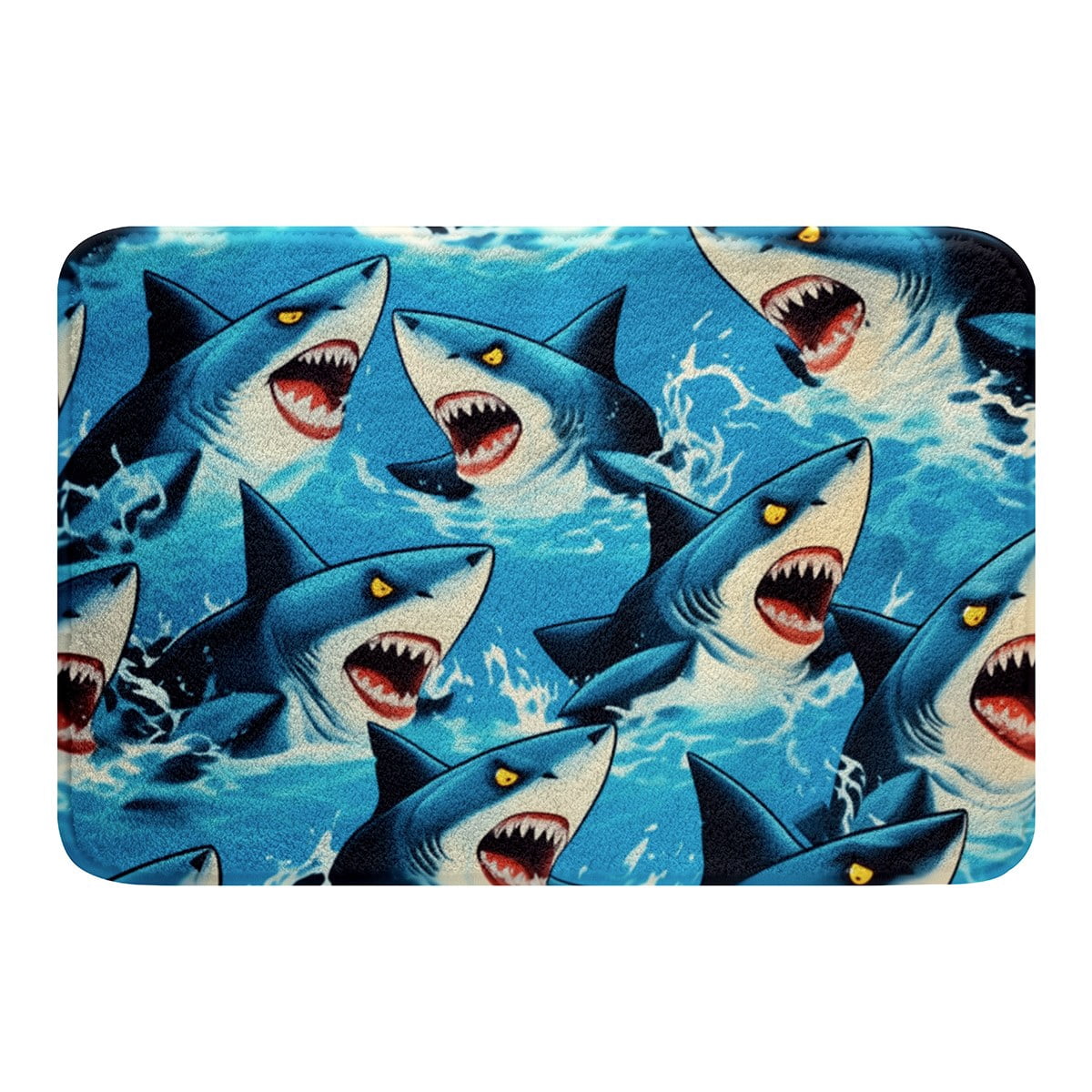 Erosebridal Marine Shark Bathroom Rugs 16x24 for Kids, Sealife Bathtub ...