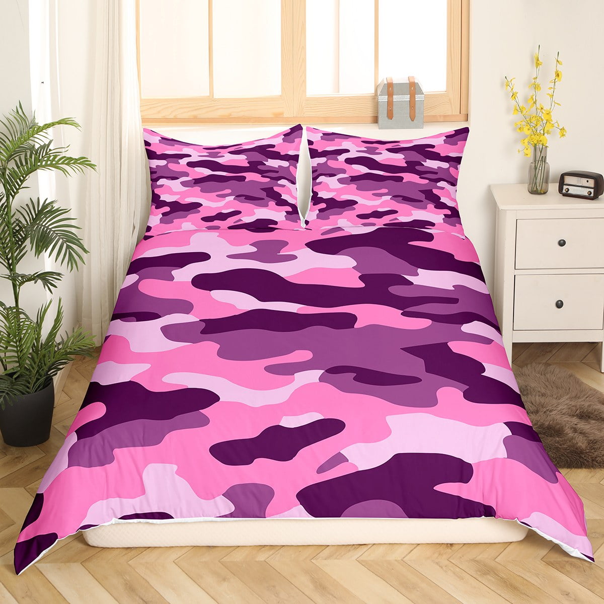 Erosebridal Military Army Comforter Cover Queen, Modern Camouflage ...