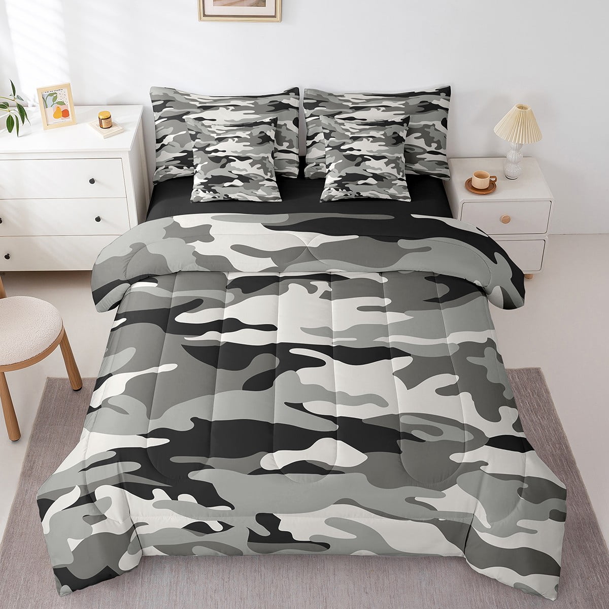 Erosebridal Military Camouflage Bed In A Bag Full Size,Army Camo Bed ...