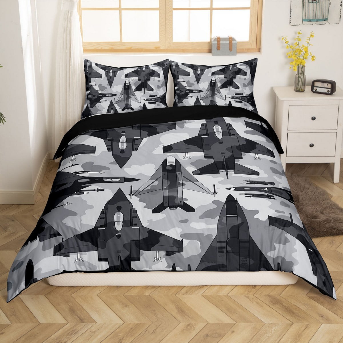 Erosebridal Military Jet Bedding Sets Full Size, Army Camouflage ...