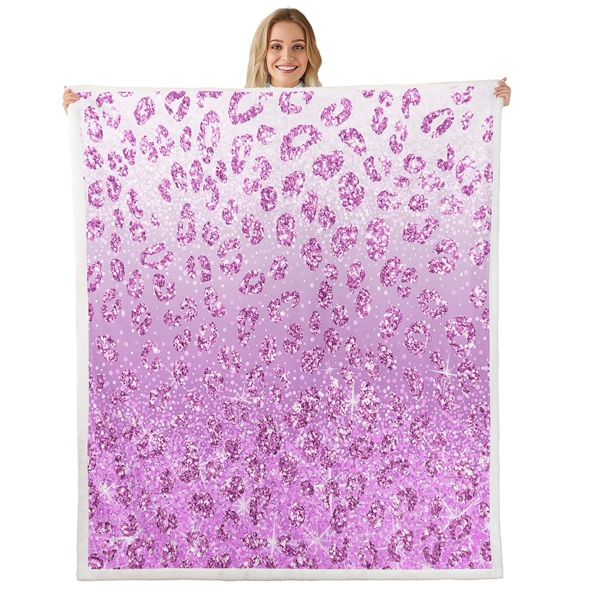 Erosebridal Modern Glitter Throw Blanket for Couch 40x50,Abstract Plum Art Plush Blanket ...