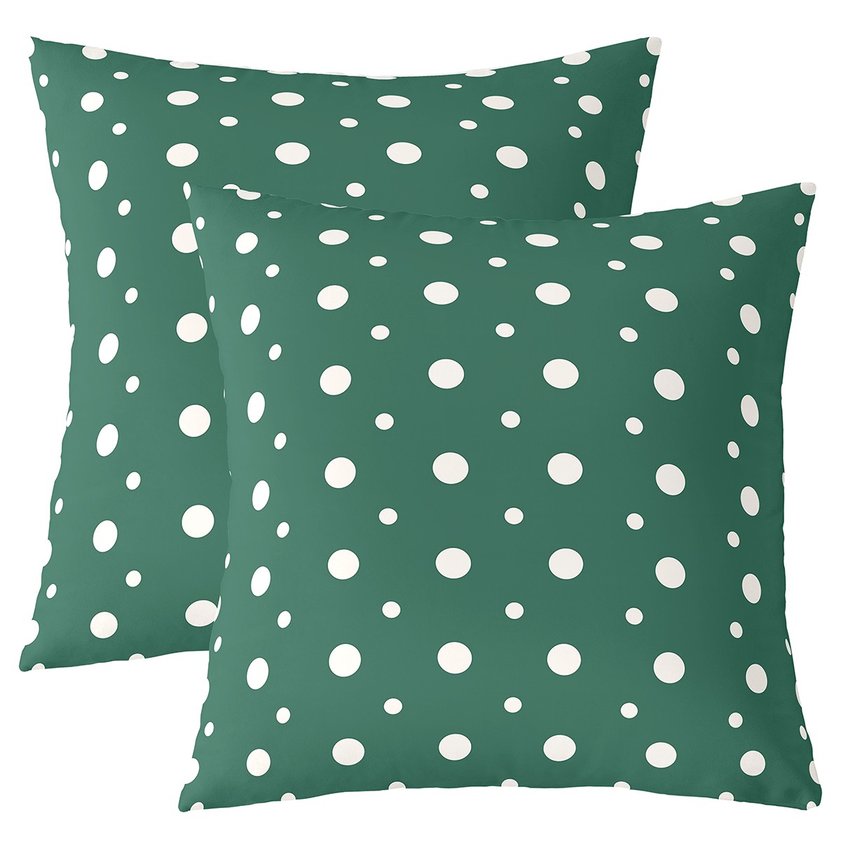 Erosebridal Modern Polkadot Cushion Covers for Sofa Set of 2, Green ...