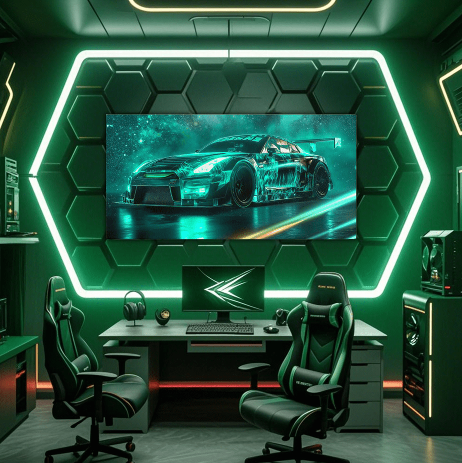 Erosebridal Modern Racing Car Paintings Wall Decor Bedroom, Extreme ...