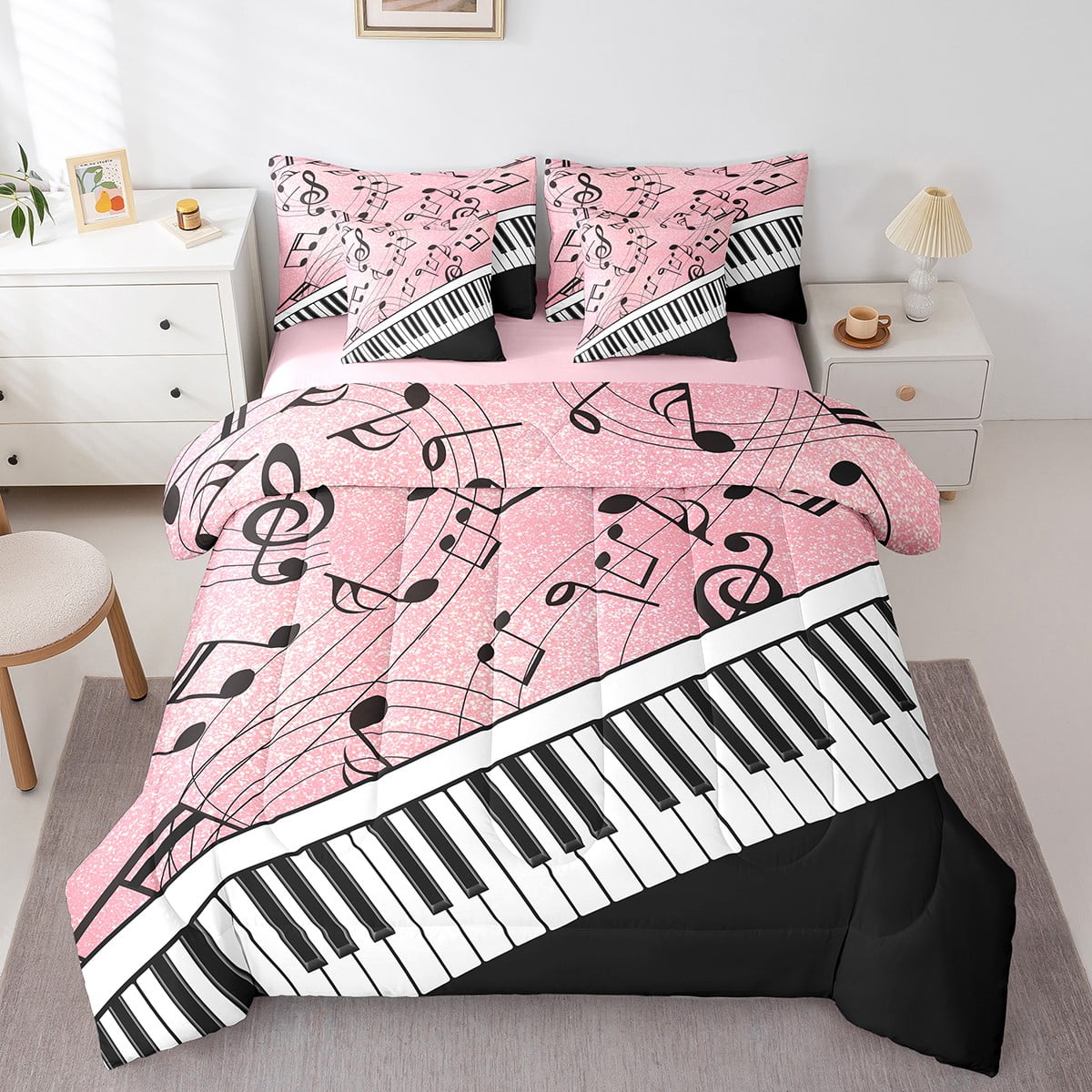 Erosebridal Musical Melody Bed in a Bag Full size,Piano Keyboard Bed ...
