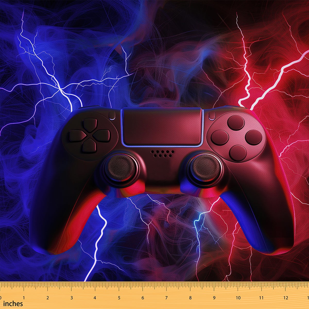 Erosebridal Neon Gamepad Fabric By The Yard, Gamer Theme Decorative ...