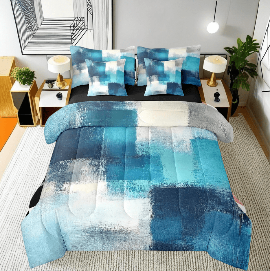 Erosebridal Oil Painting Bedding Sets Twin Size,Abstrcat Artwork ...
