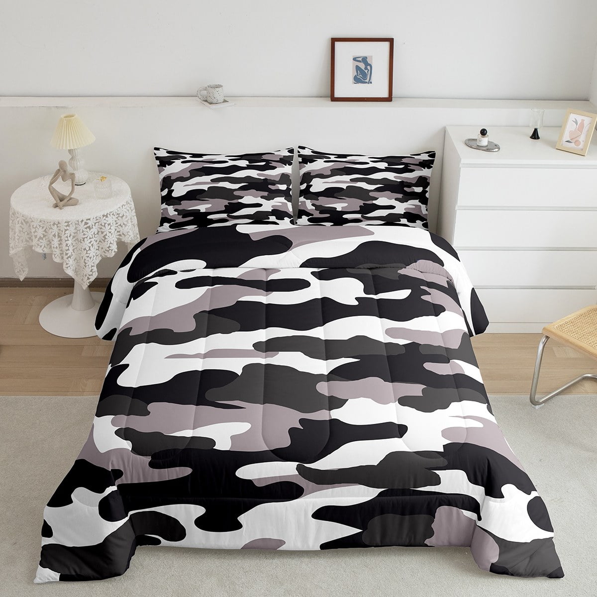Erosebridal Orange Camouflage Comforter Sets Full Size, Militarily Camo ...