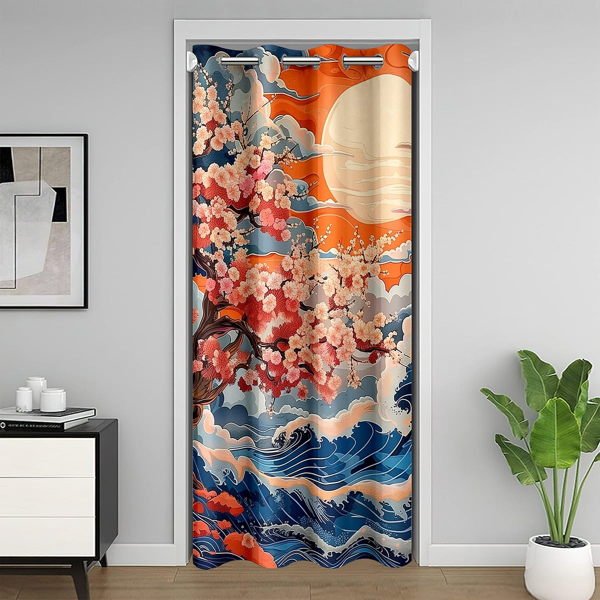 Erosebridal Oriental Japanese Style Door Curtain For Door Window 34x80 ...