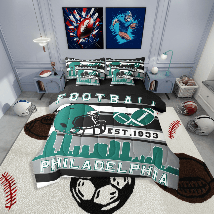 Erosebridal Philadelphia Football Bedding Sets Twin Size,Amercian Sport ...
