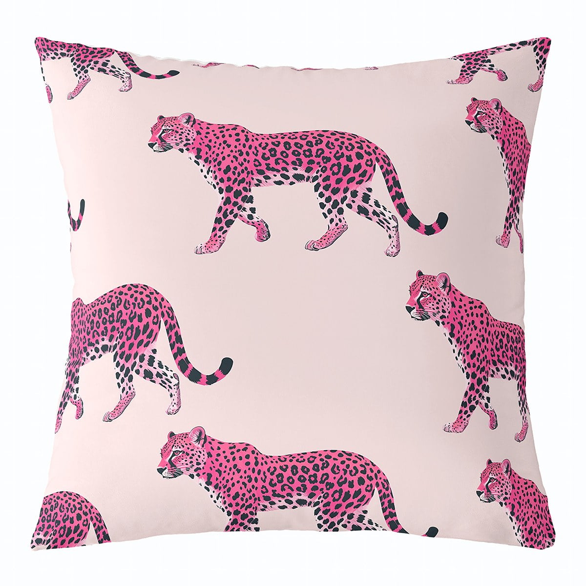 Erosebridal Pink Cheetah Leopard Cushion Cover for Sofa, Woodland ...