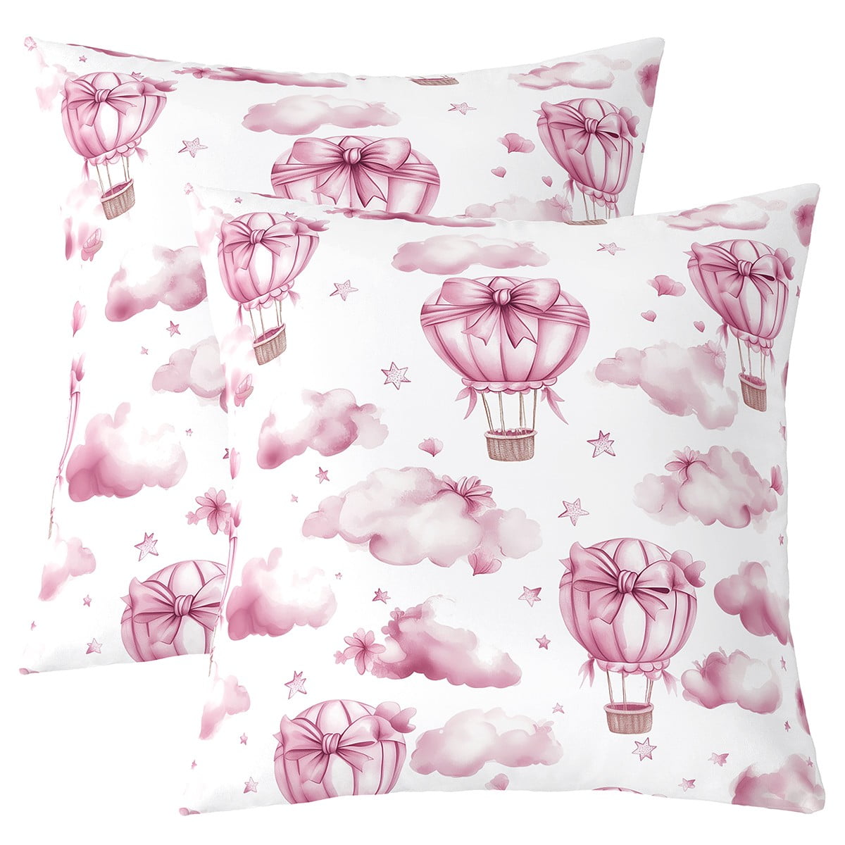 Erosebridal Princess Bow Tie Hot Air Balloon Pillow Cases Set of 2 ...