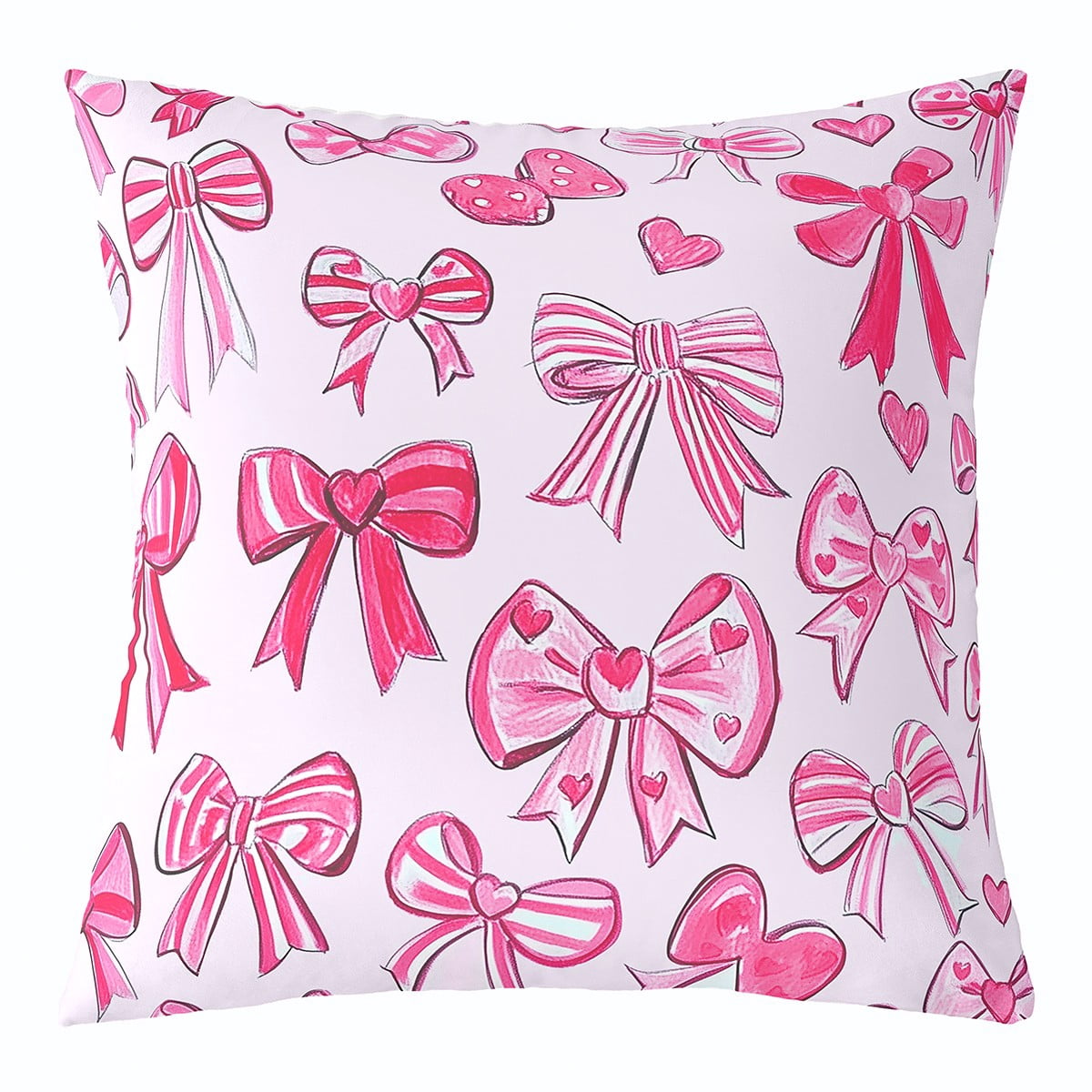 Erosebridal Princess Style Pillow Cases for Girls, Pink Bow Bowknot ...