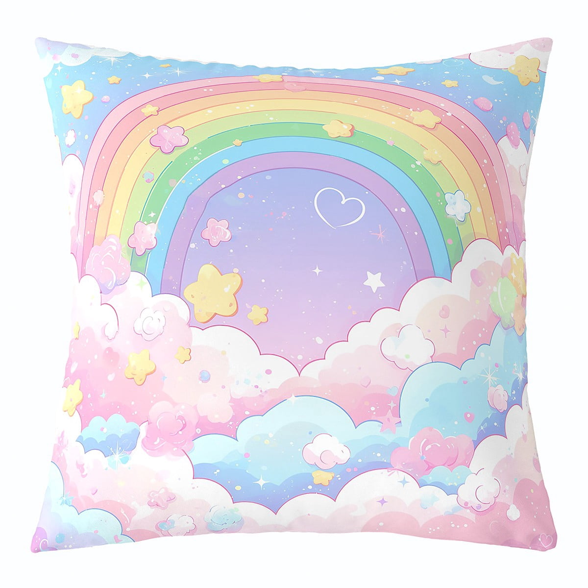 Erosebridal Rainbow Stars Pillow Cases Set,Dreamy Princess Throw Pillow ...