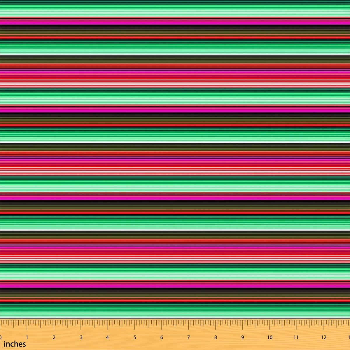 Erosebridal Rainbow Stripe Fabric by the Yard 2 Yards, Gradient Pattern ...