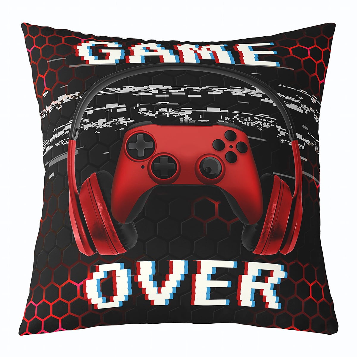 Erosebridal Red Video Game Gamer Cushion Covers For Sofa,Gaming Theme ...