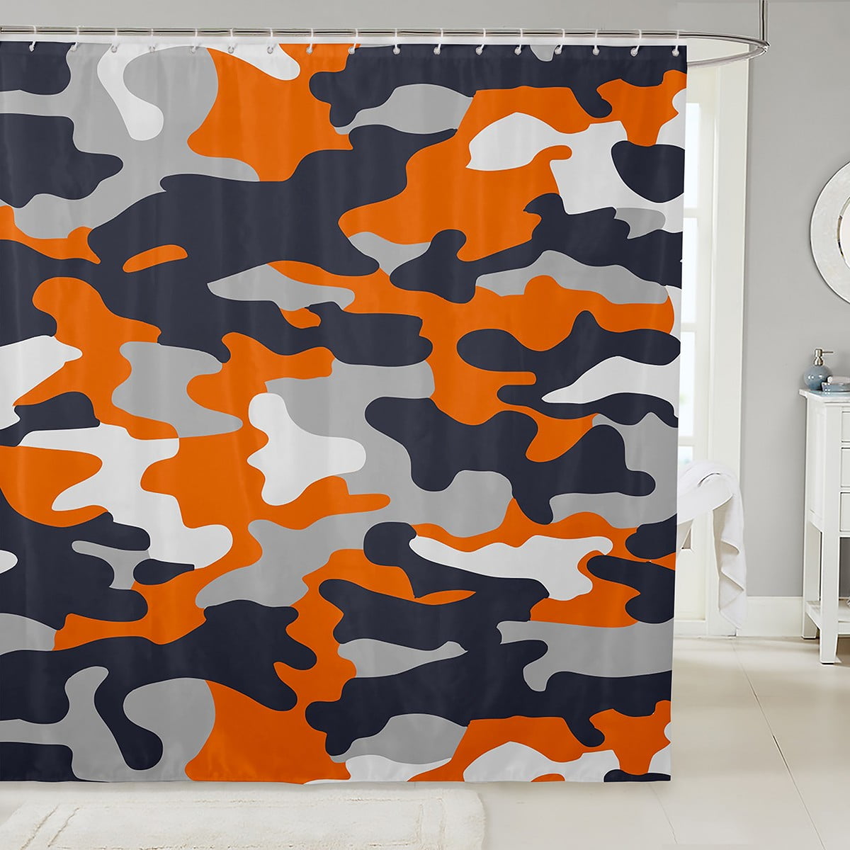 Erosebridal Retro Army Camo Bathroom Curtain 72x72,Fashion Modern ...