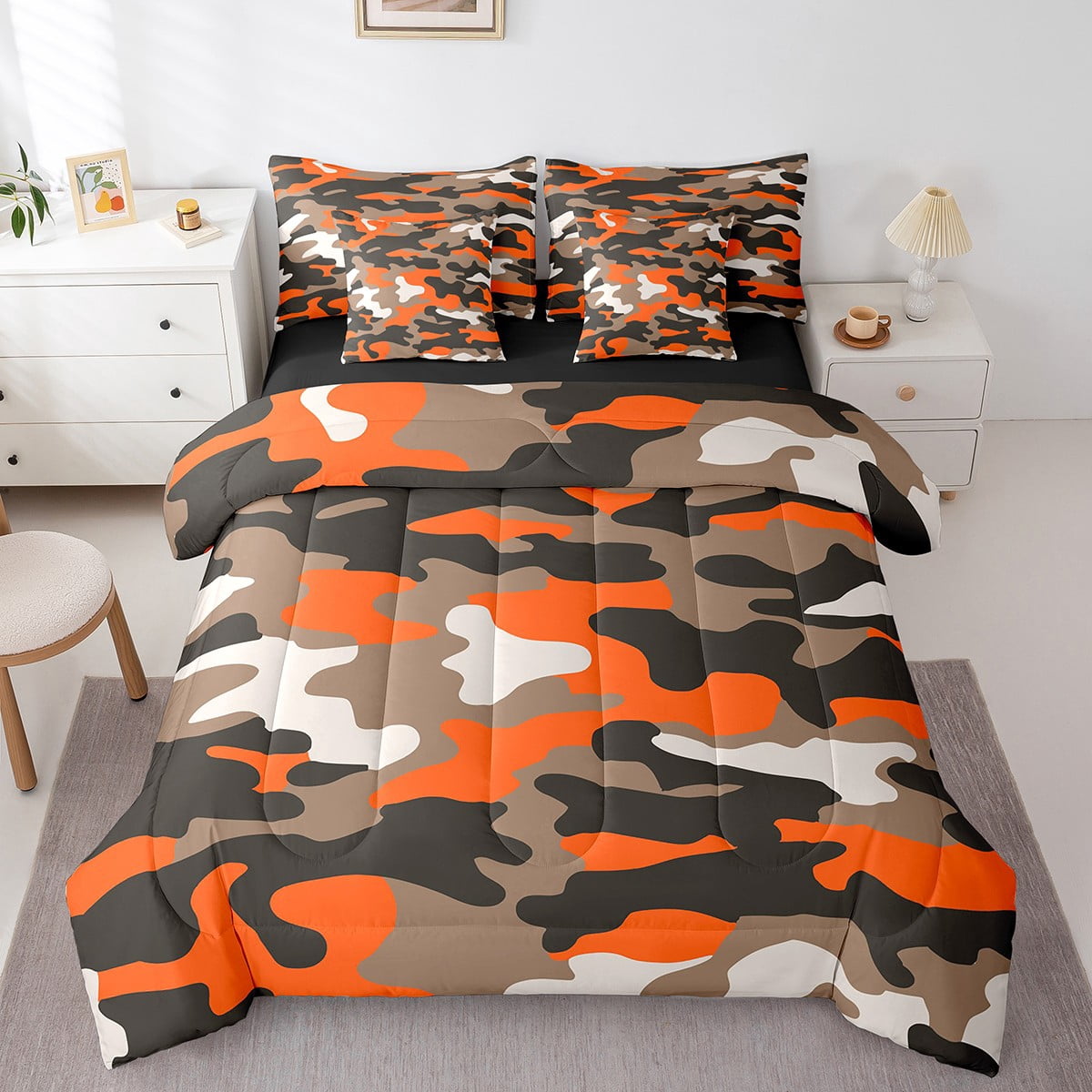 Erosebridal Retro Army Camo Bed in a Bag King Size,Fashion Modern ...