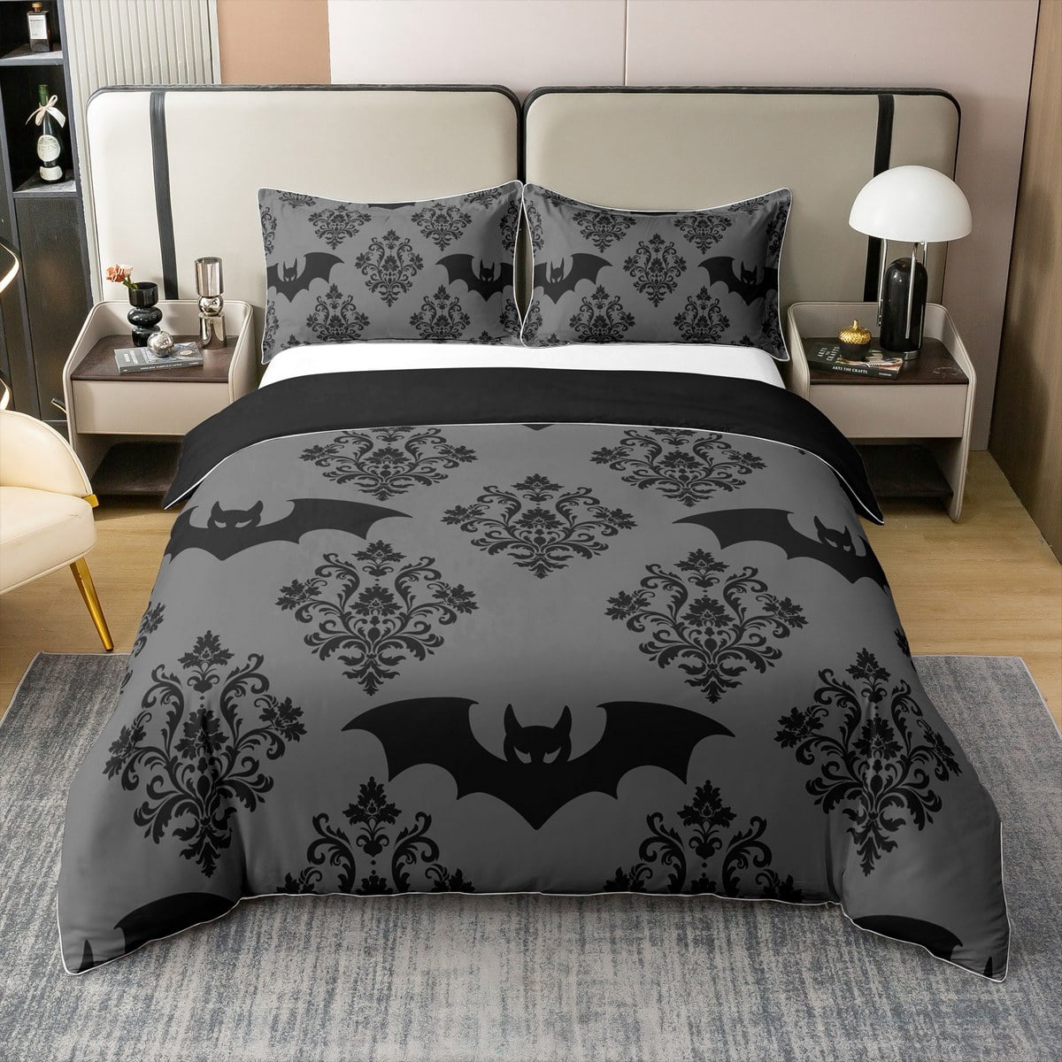 Erosebridal Retro Damask 100% Cotton Comforter Cover Full,Jungle Animal ...