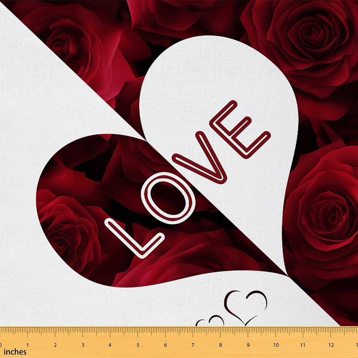 Erosebridal Romantic Red Rose Upholstery Fabric,The Lover's Day Fabric ...