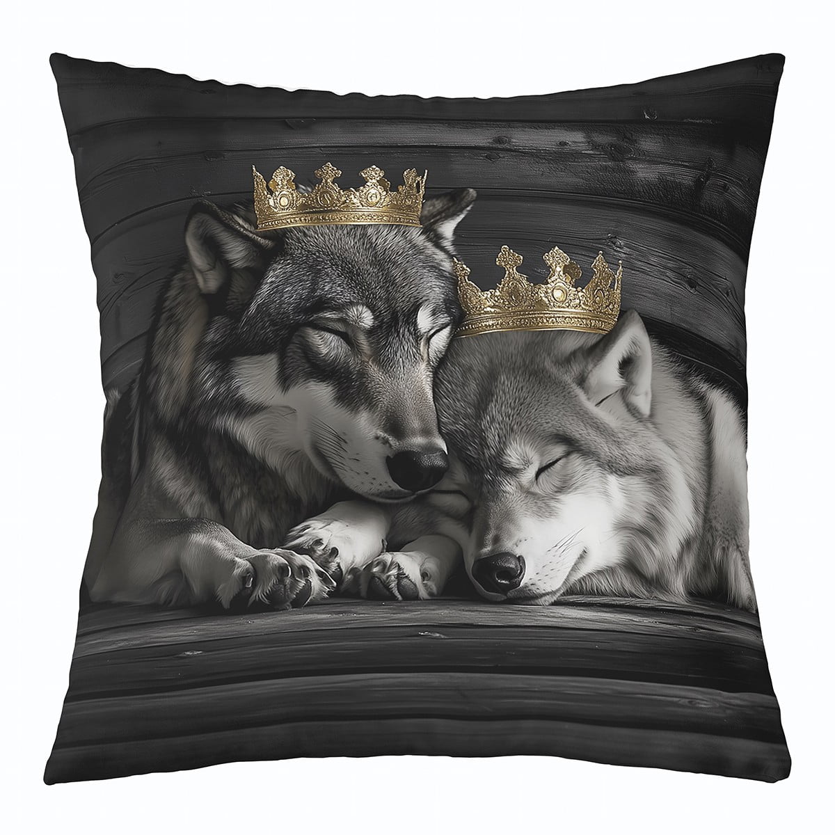 Erosebridal Romantic Wolf Pillow Cases, Couple Lovers Cushion Covers ...