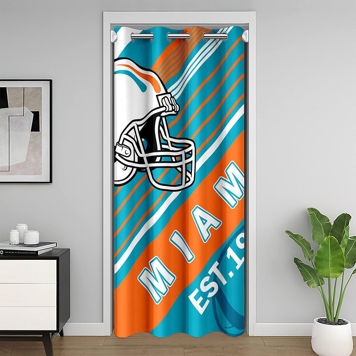 Erosebridal Rugby Door Curtain Panel 42x80,Stripes Sport Room Divider ...