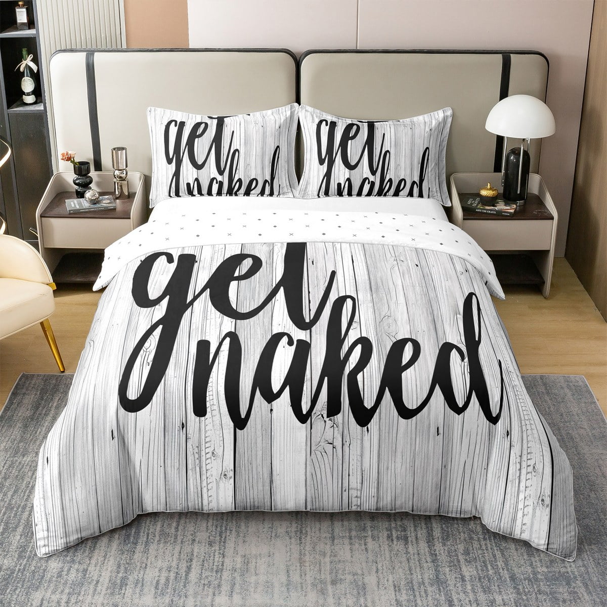 Erosebridal Rustic Cabin 100% Cotton Comforter Cover King, Old Barn ...