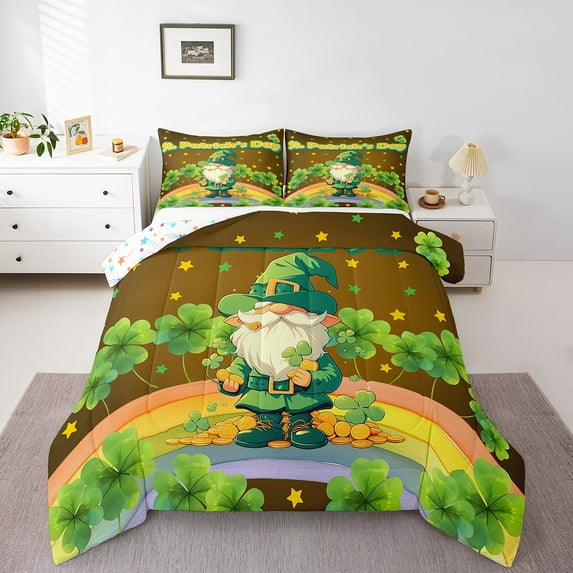 Erosebridal Rustic Gnome Bedding Sets Twin with Comforter, Cartoon ...