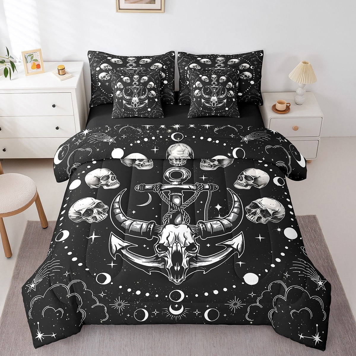 Erosebridal Sheep Skeleton Bedding Sets Full Size, Tribal Bohomian ...