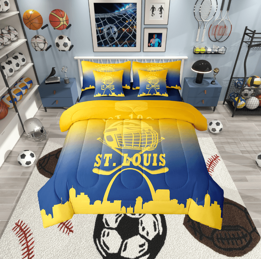 Erosebridal Soccer Lover Bedding Twin Size, American Football Bed in a ...