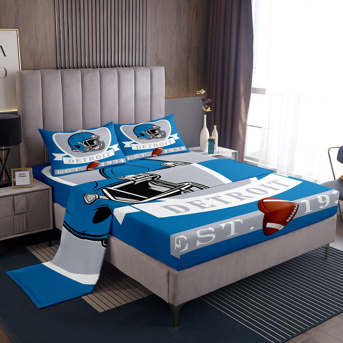 Erosebridal Soccer Lover Full Sheet Sets, American Football Bedding ...