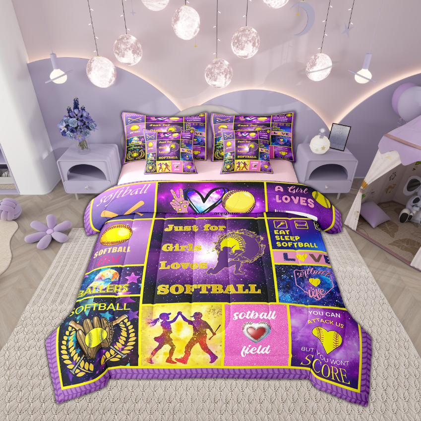 Erosebridal Softball Bed in a Bag Full size , Sports Theme Comforter ...