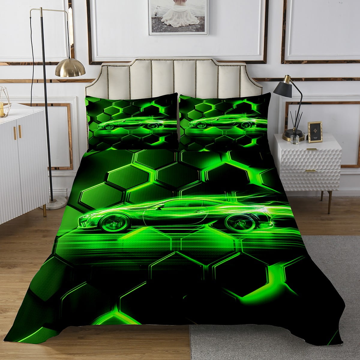 Erosebridal Sport Car Coverlet Set King,Extreme Sports Bedding Set ...