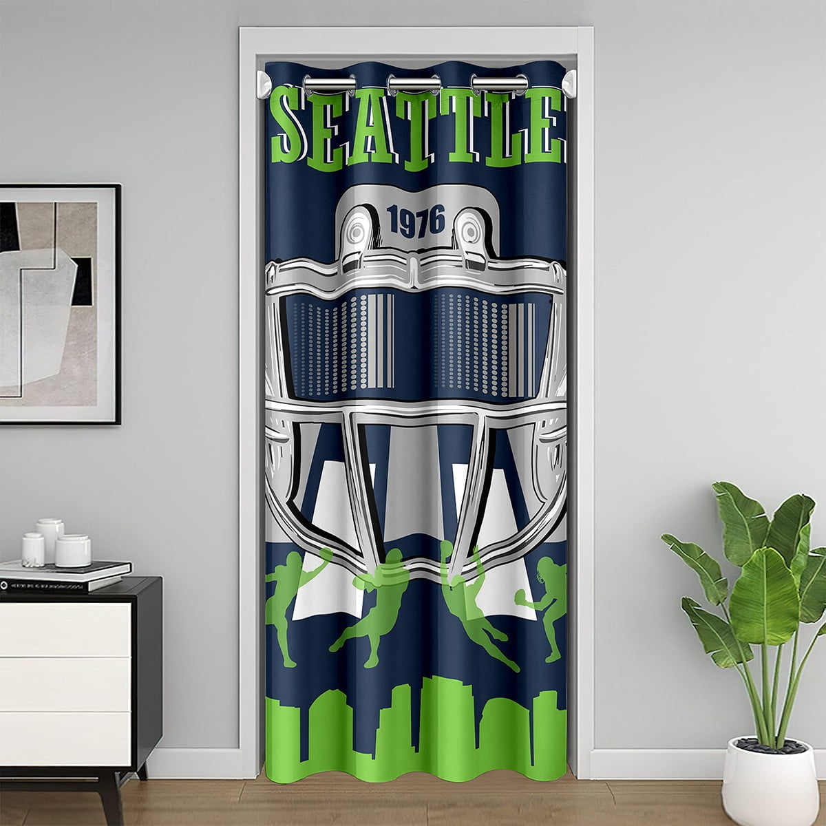 Erosebridal Sport Gamer Football Door Curtain For Door Window 59x80 ...